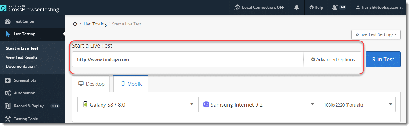 What Is Live Testing On Crossbrowsertesting And How To Perform It
